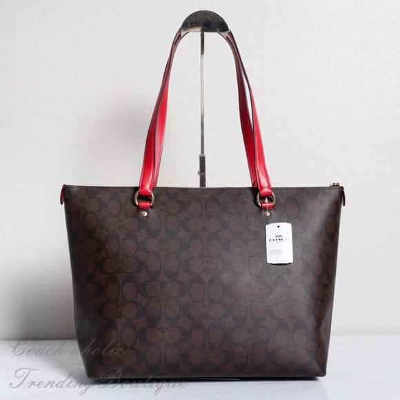 Coach | Bags | Nwt Coach F7969 Gallery Tote In Signature Canvas | Poshmark